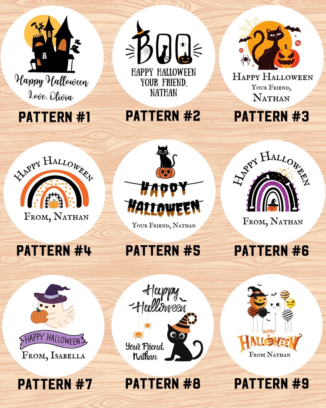 Halloween Stickers Candy Halloween Stickers Pumpkin Trick or Treat ...