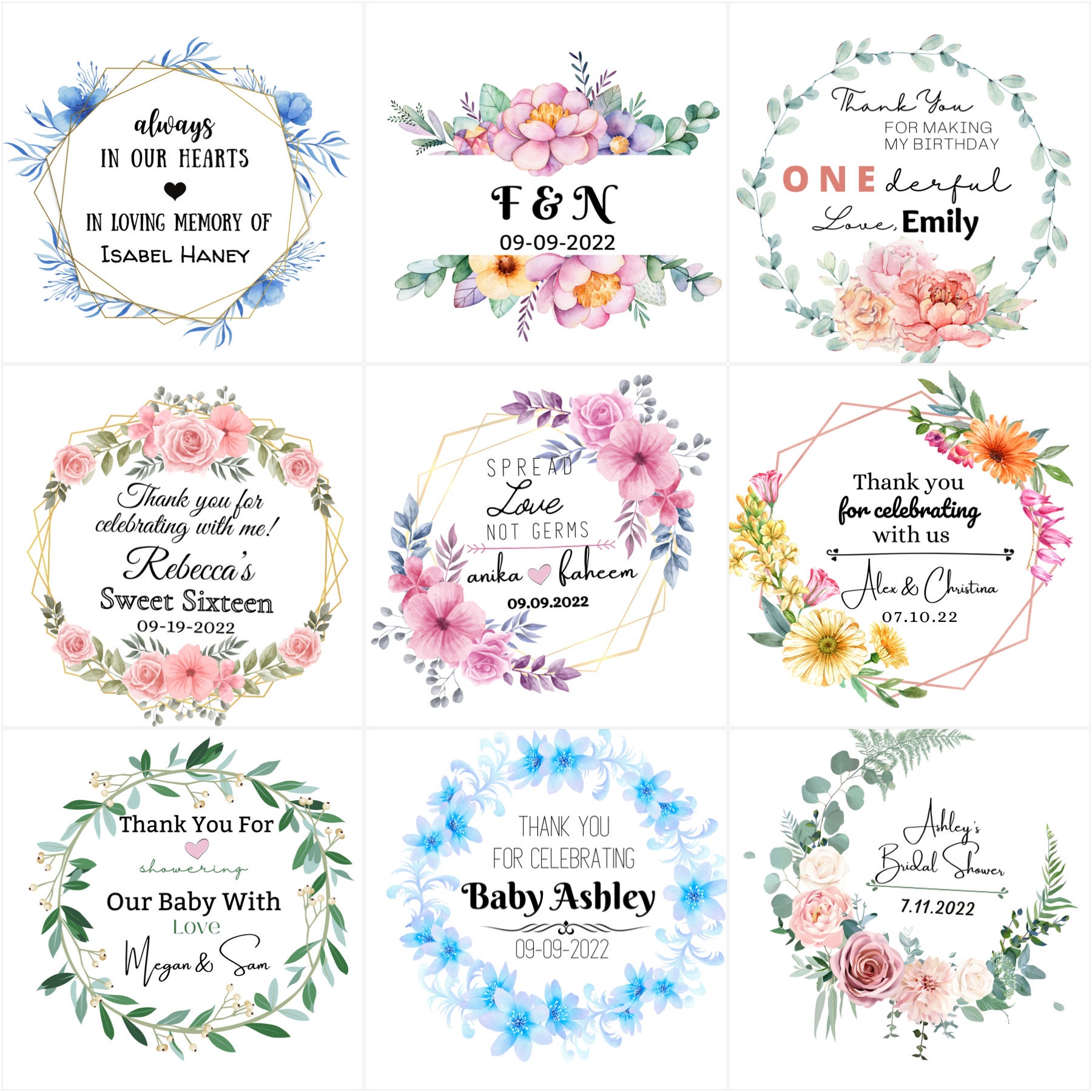 Custom Stickers Labels on Roll Custom Labels Circle / | Etsy