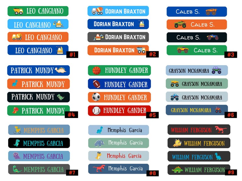 72 Skinny School Supply Labels Dishwasher Safe Waterproof - Etsy