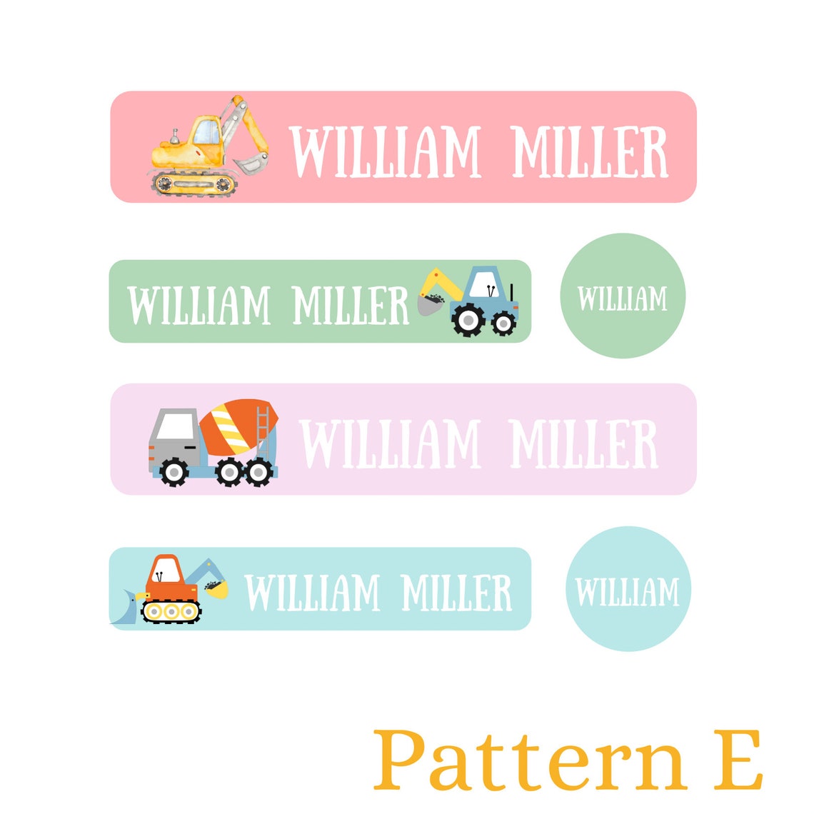 Boy Name Labels Set of 180 Labels School Supply Stickers - Etsy