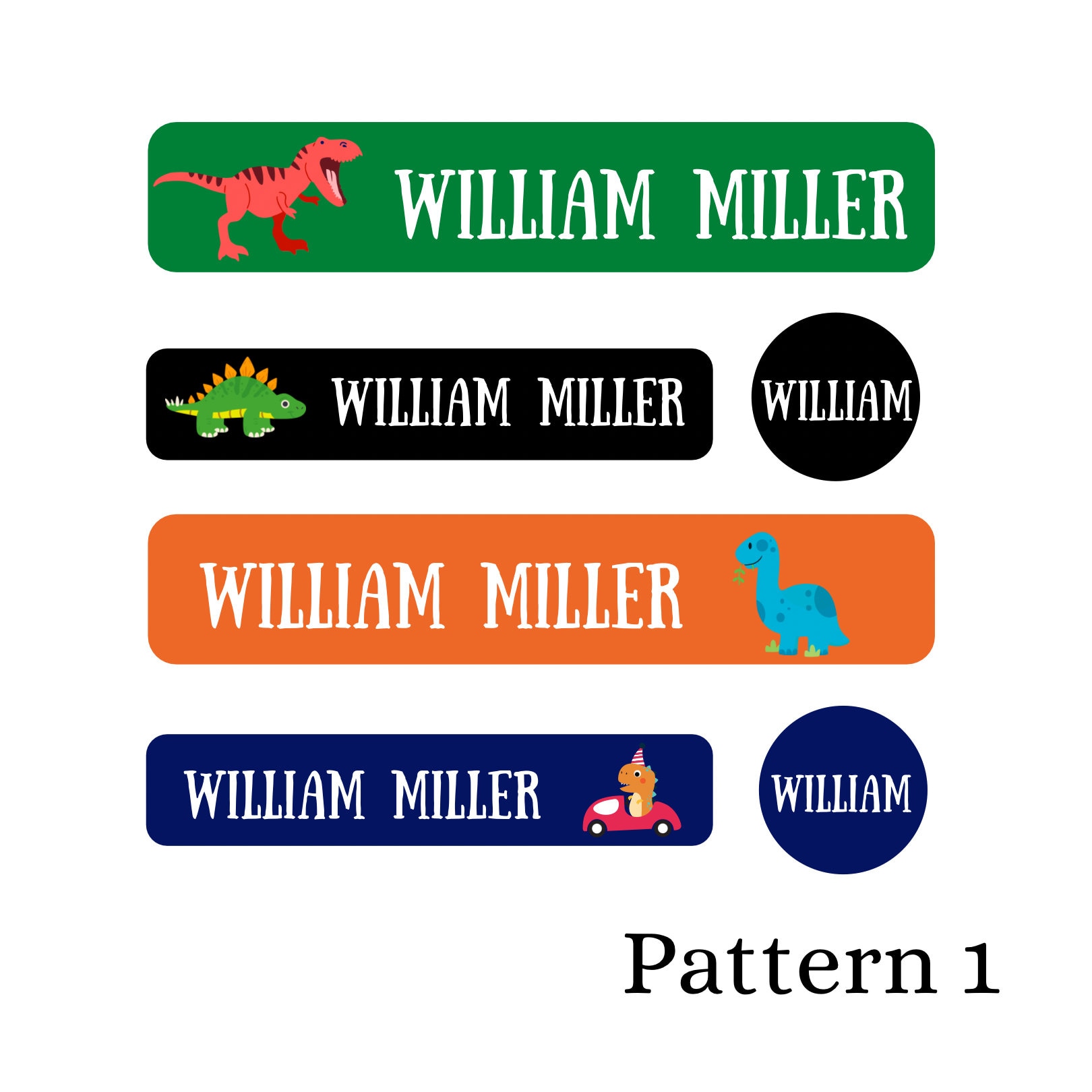 Boy Name Labels Set of 180 Labels School Supply Stickers - Etsy