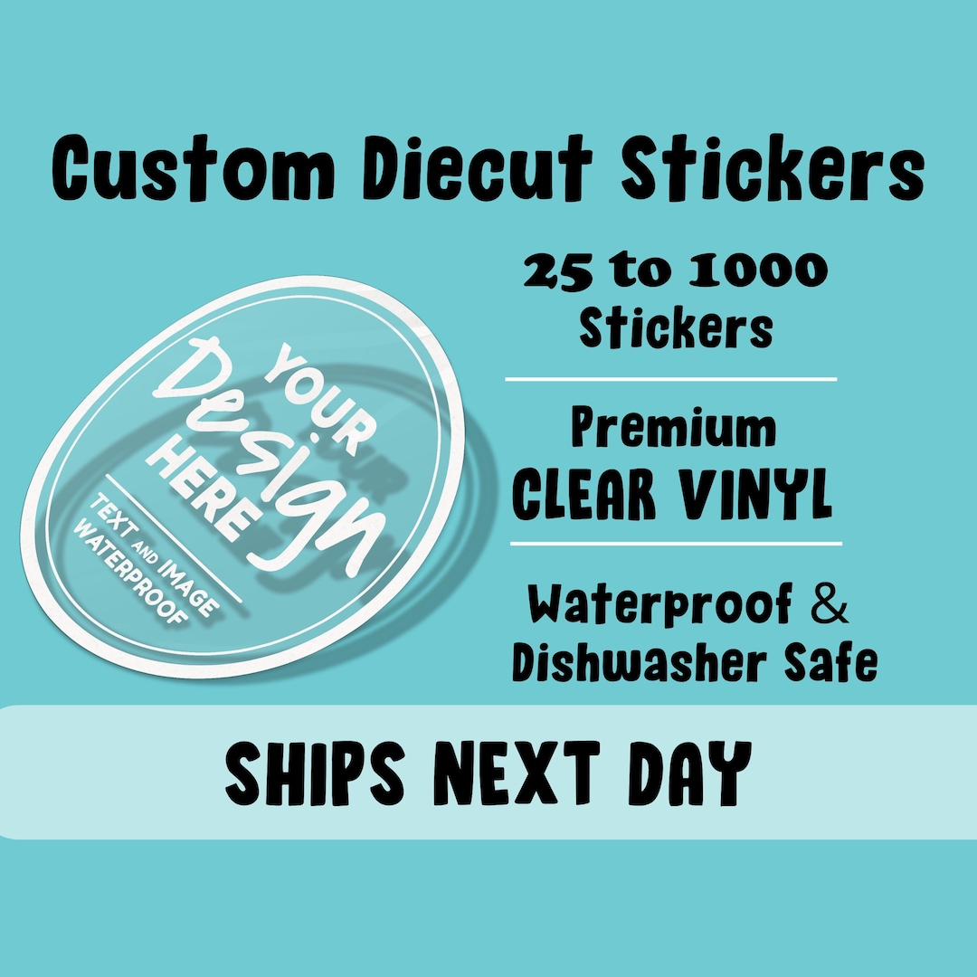 Custom Clear Stickers / Die Cut Stickers /logo Stickers /waterproof ...