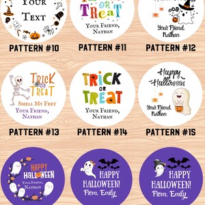 Halloween Stickers Candy Halloween Stickers Pumpkin Trick or Treat ...