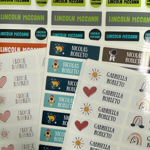 Custom Waterproof Daycare Labels- Dishwasher Safe - Preschool Labels ...