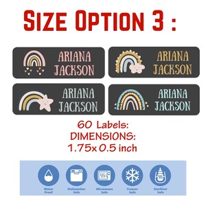 72 Skinny School Supply Labels Dishwasher Safe Waterproof - Etsy