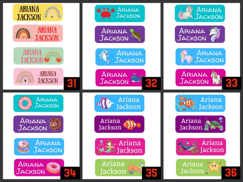 Waterproof Daycare Labels Dishwasher Safe Preschool Labels - Etsy