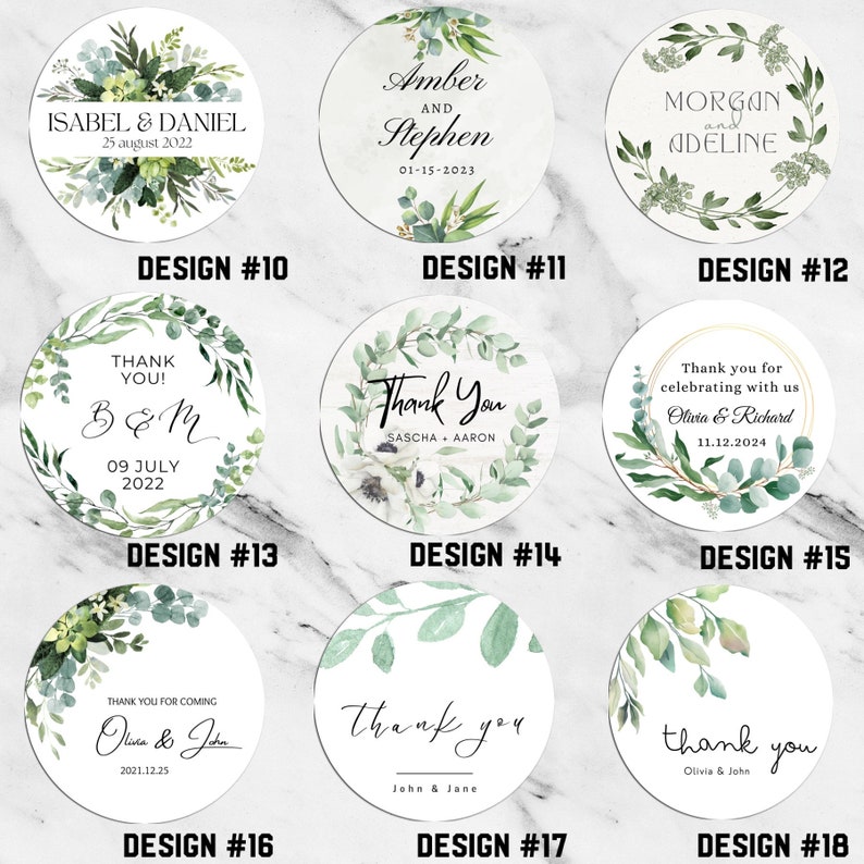 Wedding Custom Stickers | Custom Labels | Circle Logo Labels | Wedding ...