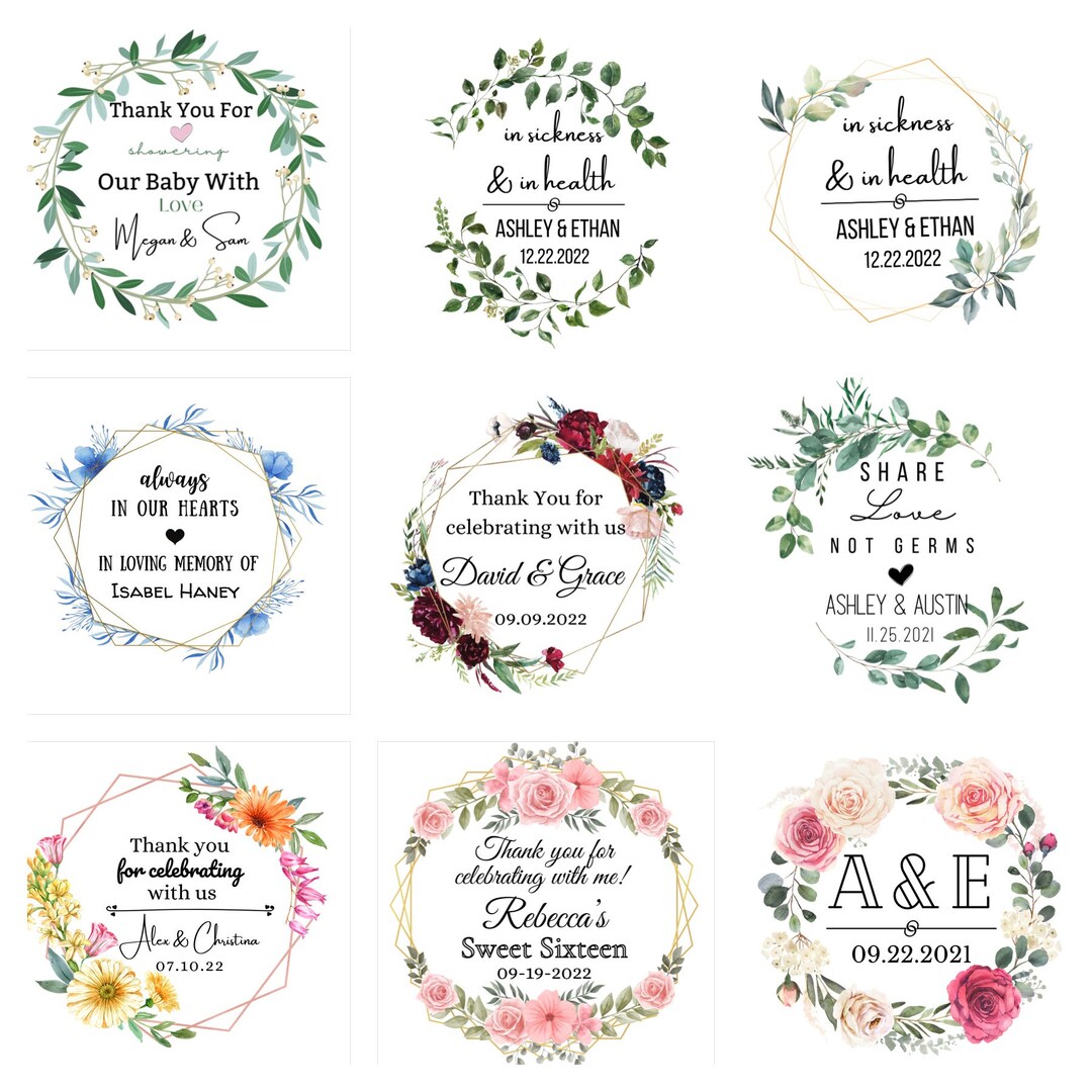 Custom Stickers | Custom Labels | Circle Logo Labels | Wedding Stickers ...
