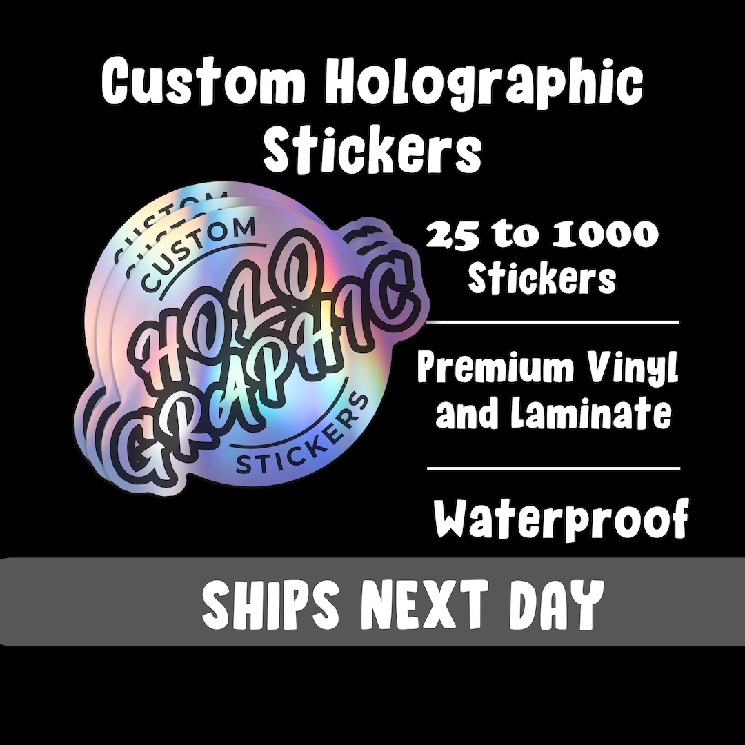 Custom Holographic Stickers / Die Cut Stickers / Logo Stickers ...