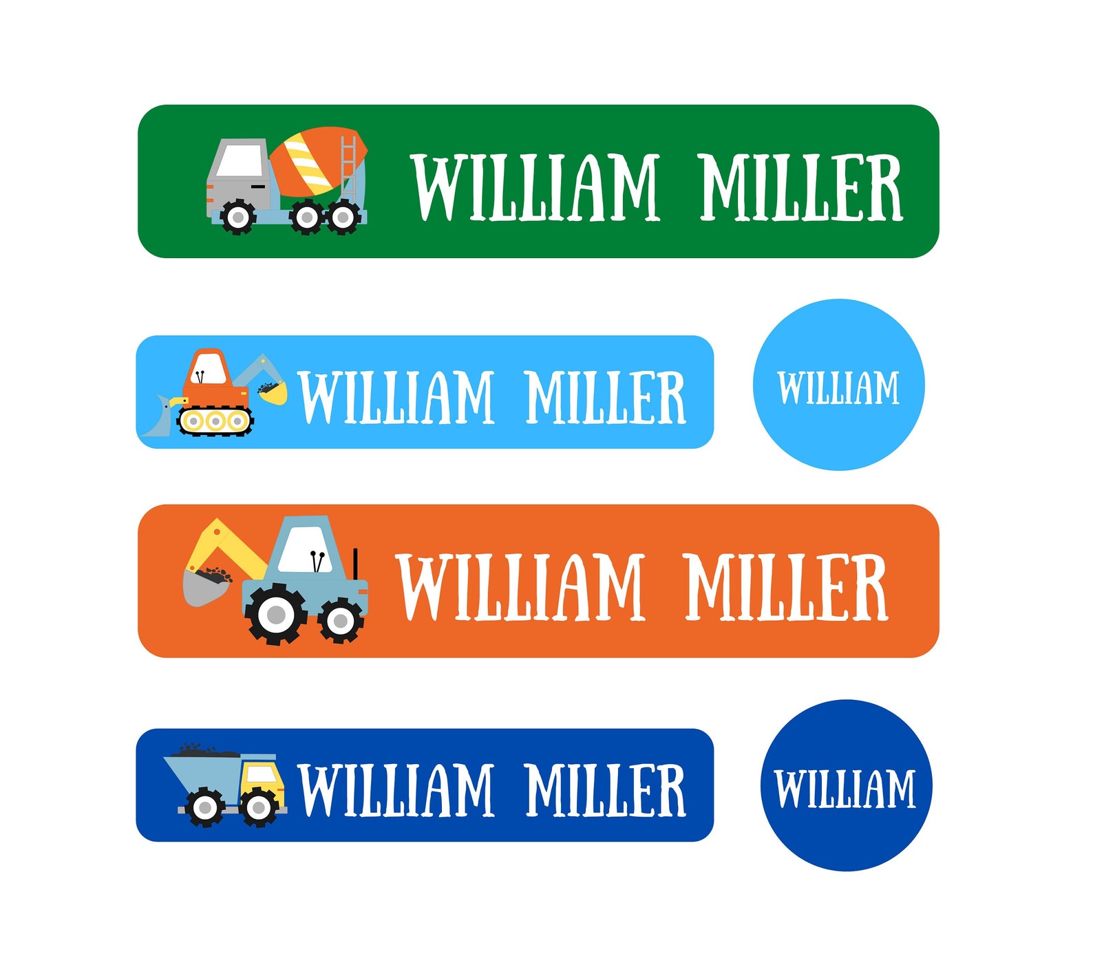 Boy Name Labels Set of 180 Labels School Supply - Etsy