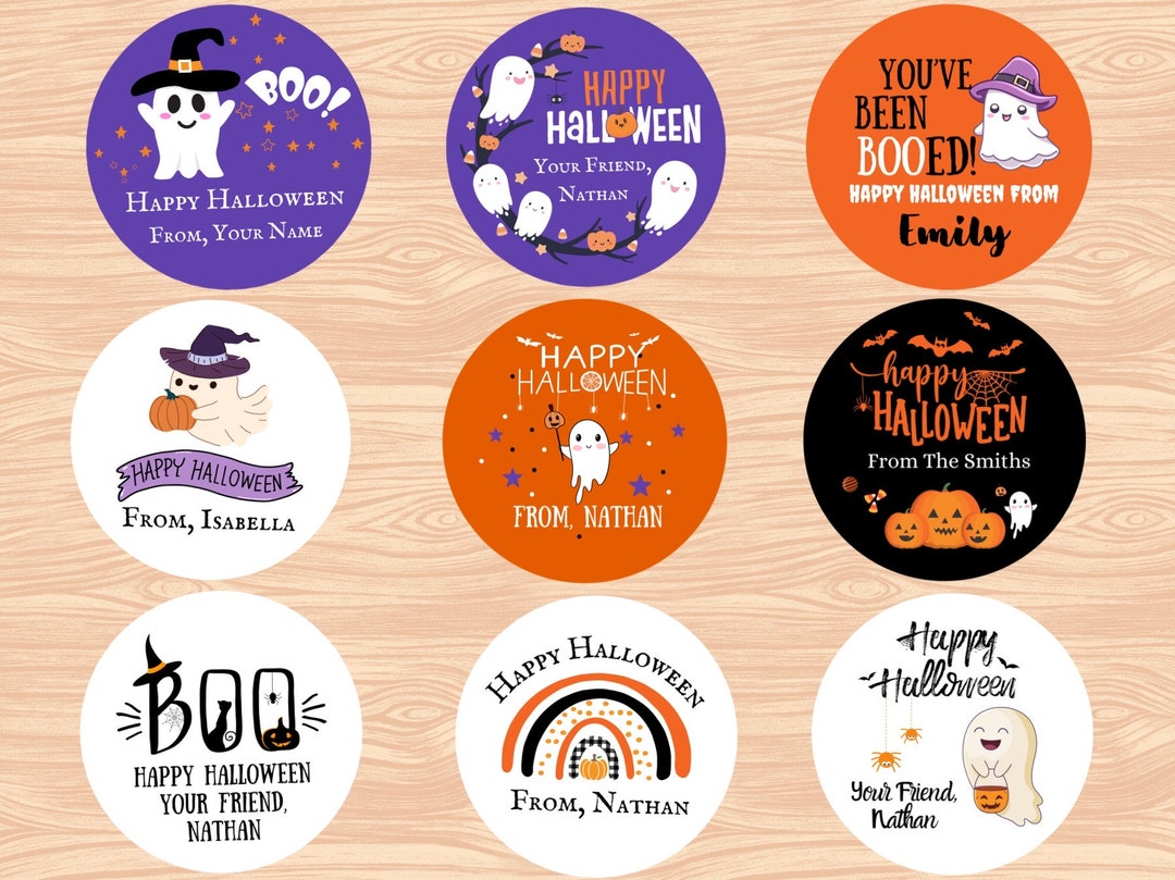 Halloween Stickers Candy Halloween Stickers Pumpkin Trick or Treat ...
