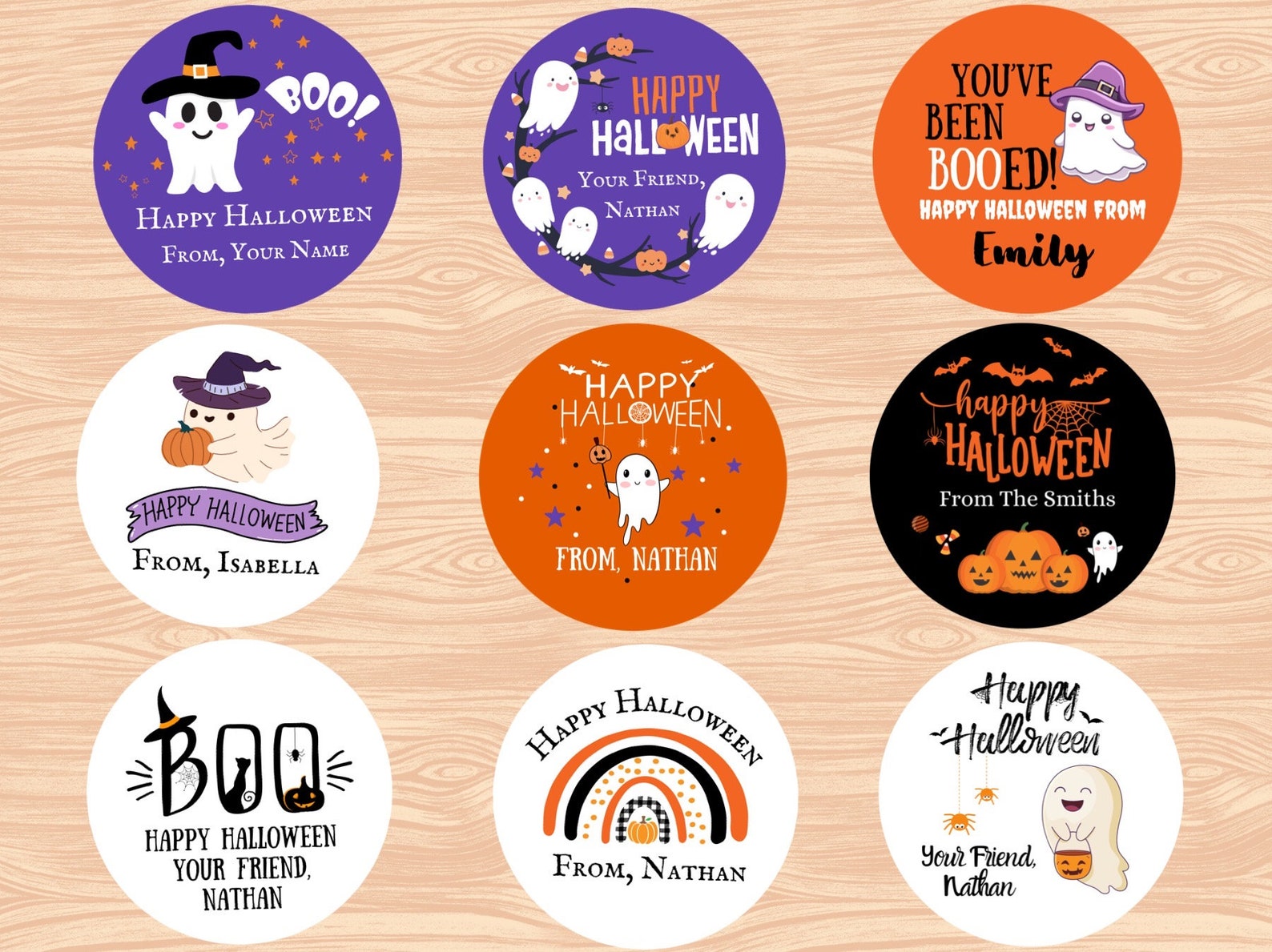 Halloween Stickers Candy Halloween Stickers Pumpkin Trick or Treat ...