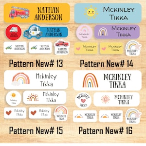 108 Waterproof Daycare Labels - Dishwasher Safe Stickers - Name ...