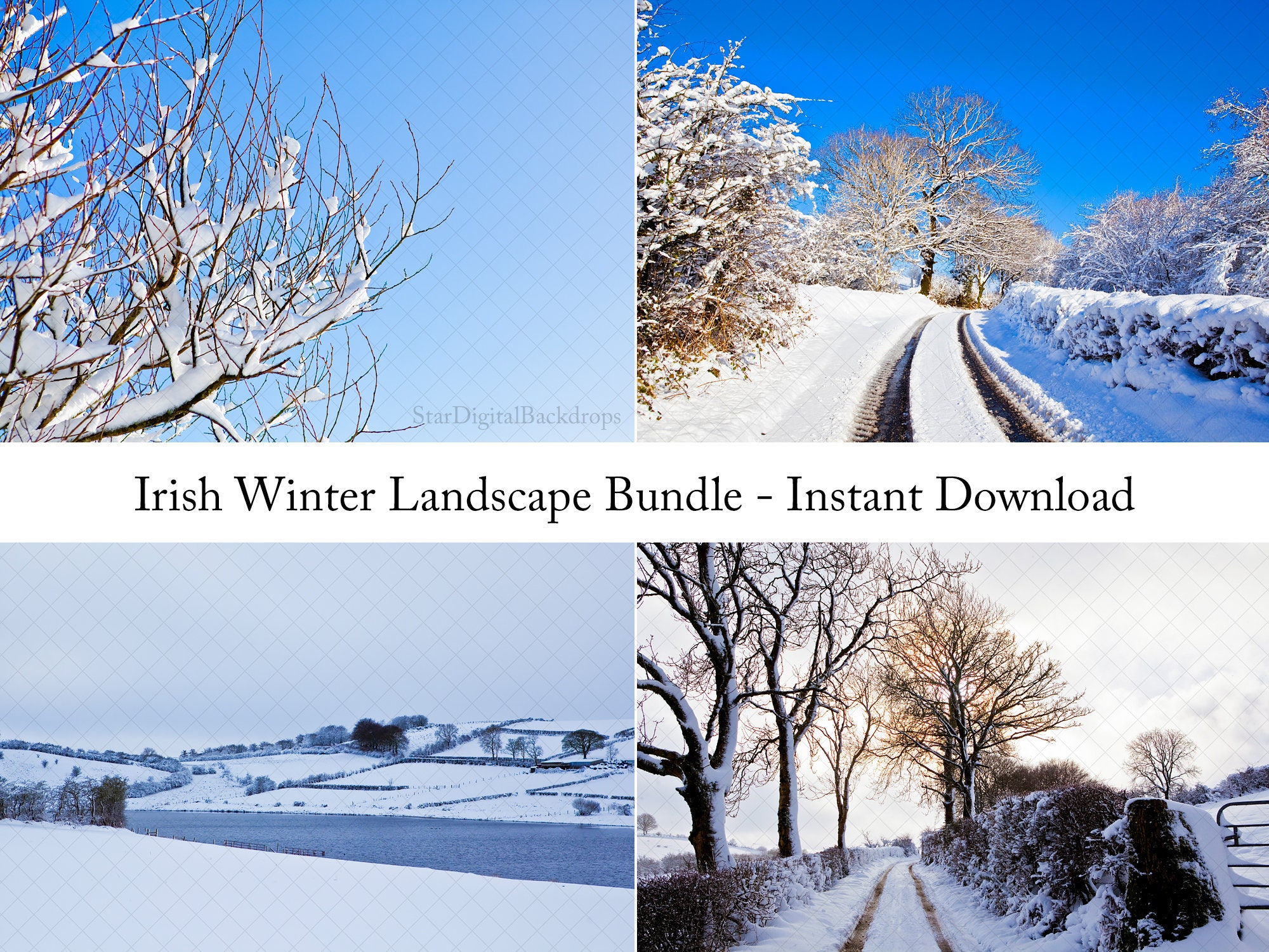 Winter in Ireland Digital Background Instant Download - Etsy Portugal