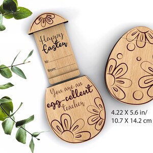 Easter Egg | Eggcellent Teacher | Personalized School Teacher Gift Card ...