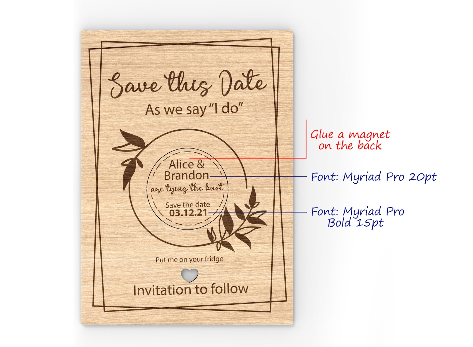 Personalized Save the Date Round Magnet With Card Wedding - Etsy
