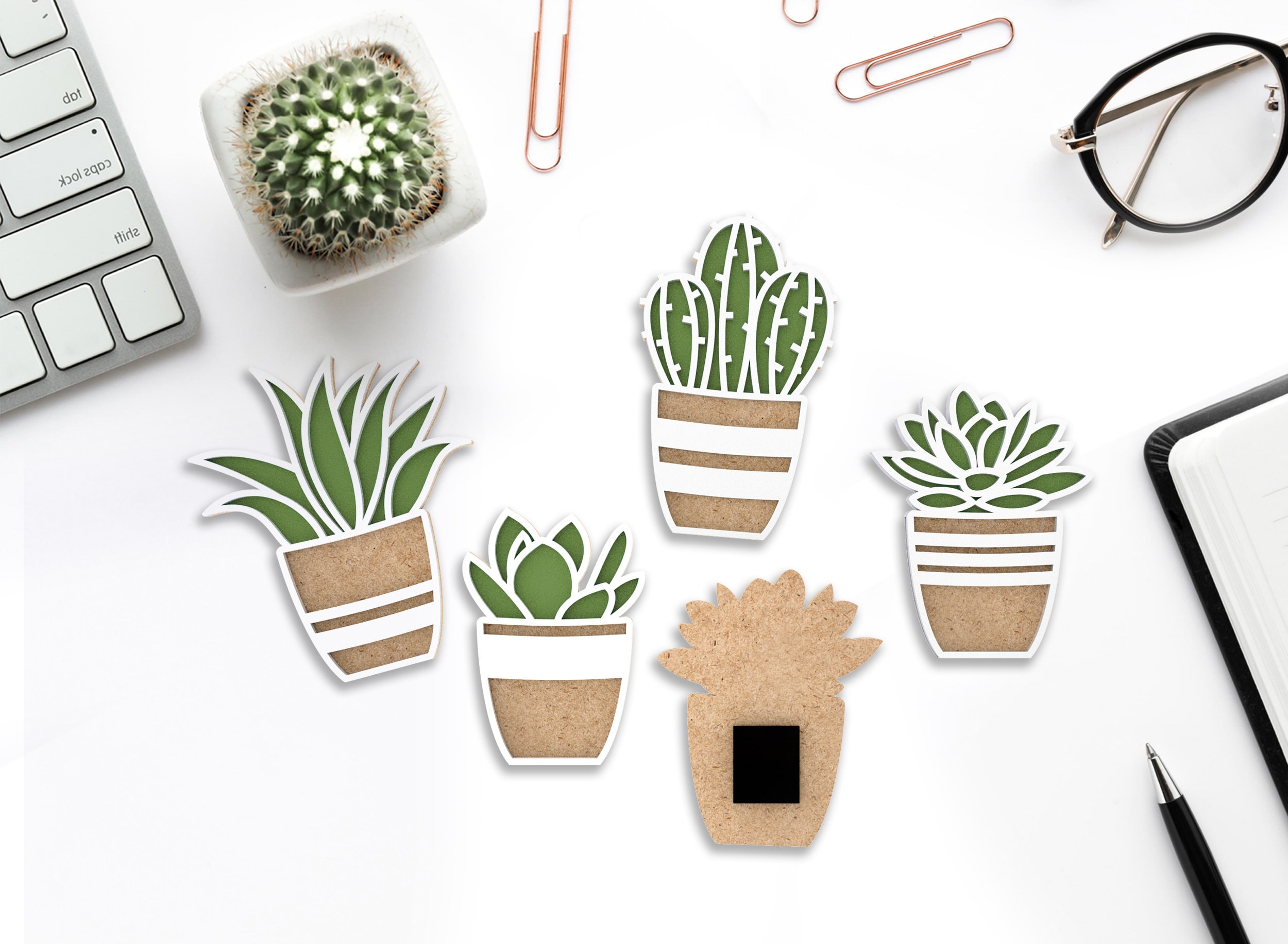 Succulent Magnets Bundle, Succulents SVG Bundle, Mother's Day Gift ...