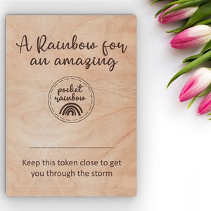 Pocket Rainbow Wooden Card With Token- Svg Laser-ready Cut Files - Etsy