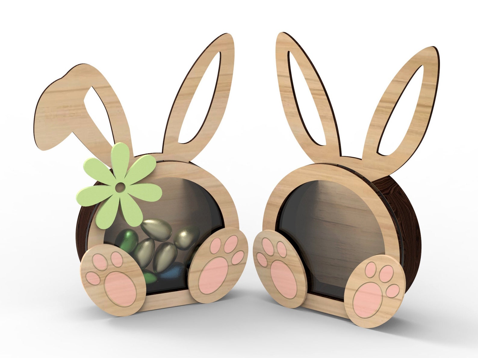 Personalized Easter Bunny Box for Chocolate Eggs Laser - Etsy