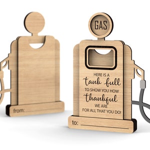 Personalized Gas Gift Card Holder: Laser Cut Files (SVG, DXF, PDF) - Etsy