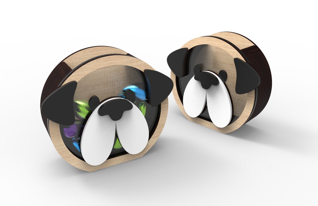 Personalised Dog-shaped Box for Easter Chocolate Eggs Laser Cutting ...