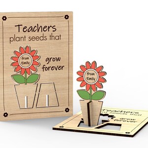 Teacher Appreciation Popup Cards Bundle | Personalized Teacher's Gift ...