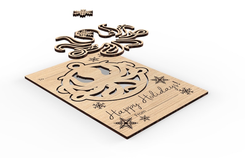 Personalized Christmas Cards Bundle With Tree Ornaments Set - Etsy