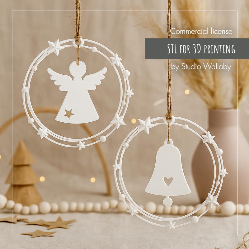 3d Printed Christmas Tree Angel - Etsy UK