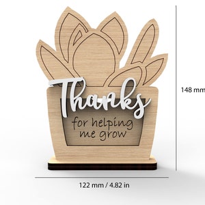 Succulent Teacher Appreciation Gift Card Holder | Thank You for Helping ...