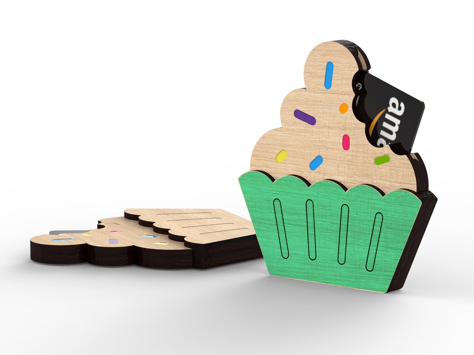 Cupcake Gift Card Holder | Personalized Happy Birthday Gift | GC | Svg ...