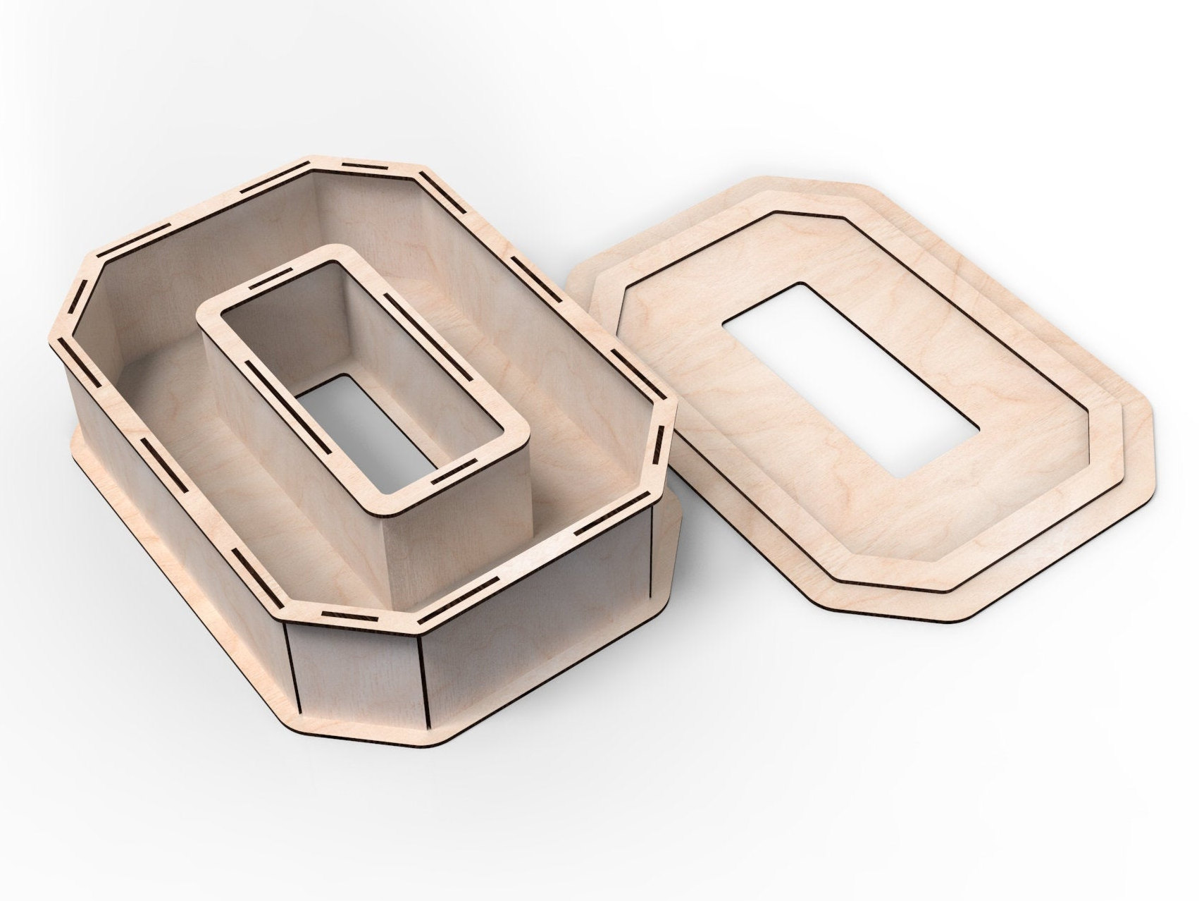 Number Zero 0 Gift Box Dxf Svg Pdf and Ai file ready for | Etsy