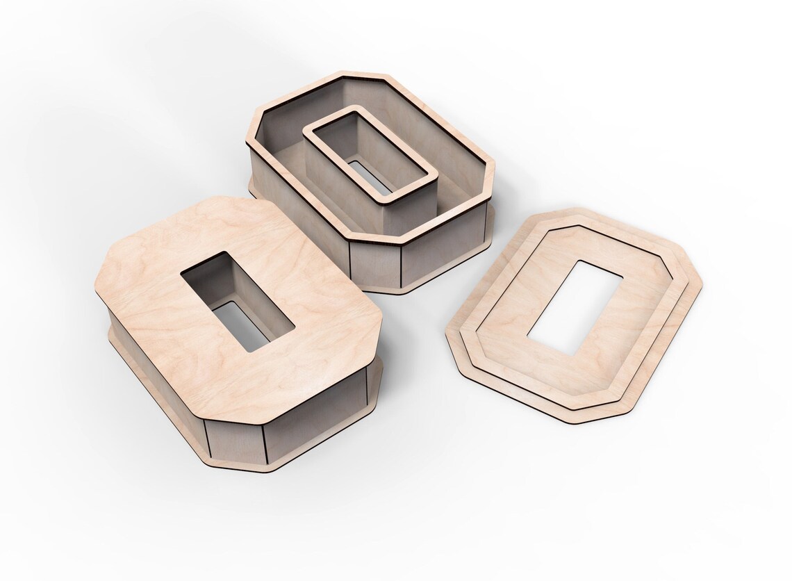 Number Zero 0 Gift Box Dxf Svg Pdf and Ai File Ready for | Etsy