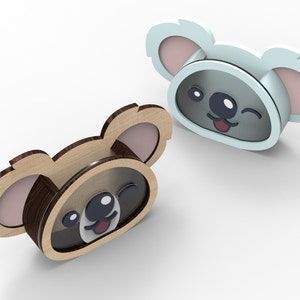 Adorable Little Koala Money Box | Piggy Bank | Laser Cutting File ...
