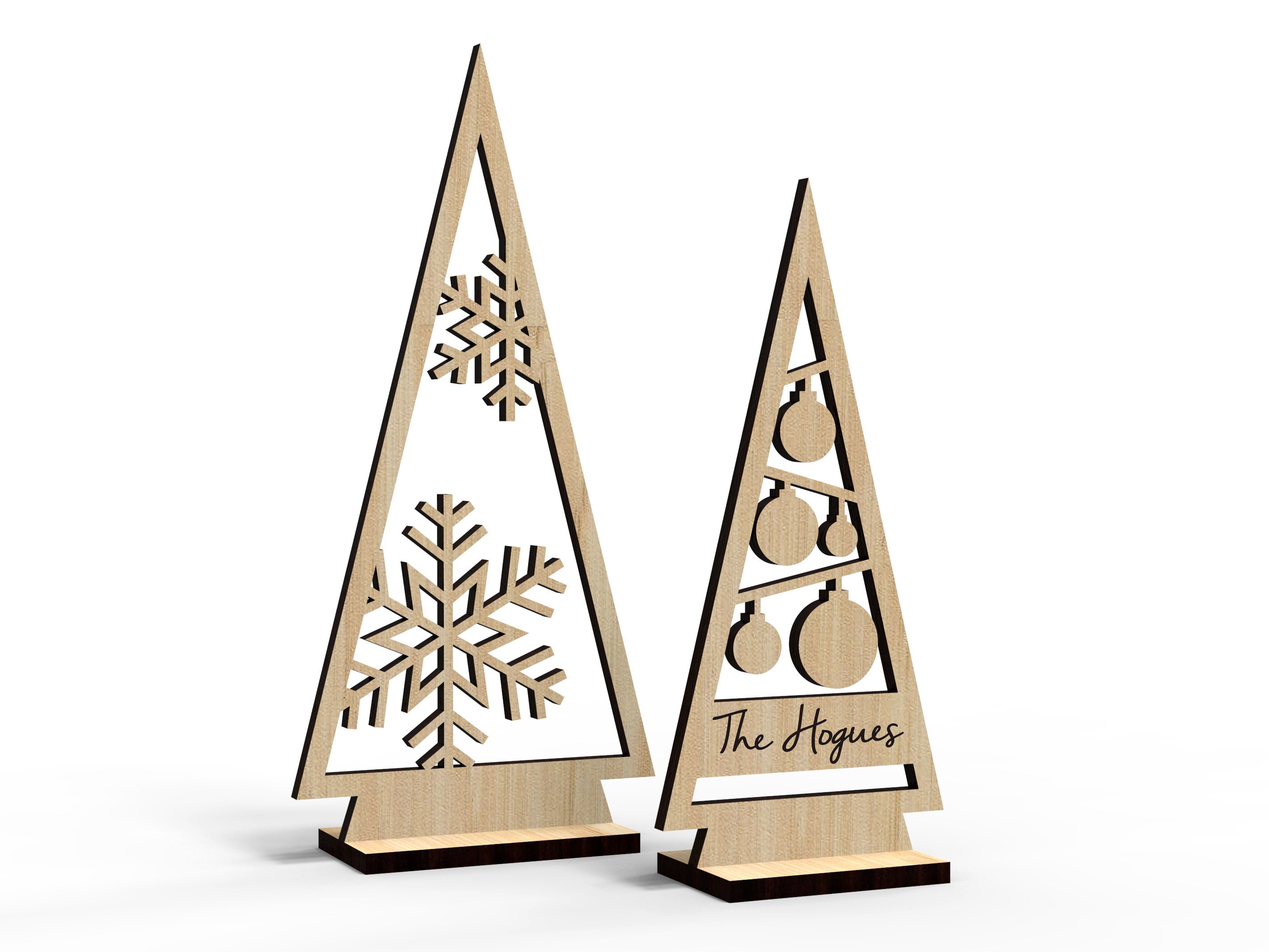 Christmas Tree Ornament Decor Svg Laser-ready Cut Files | Etsy