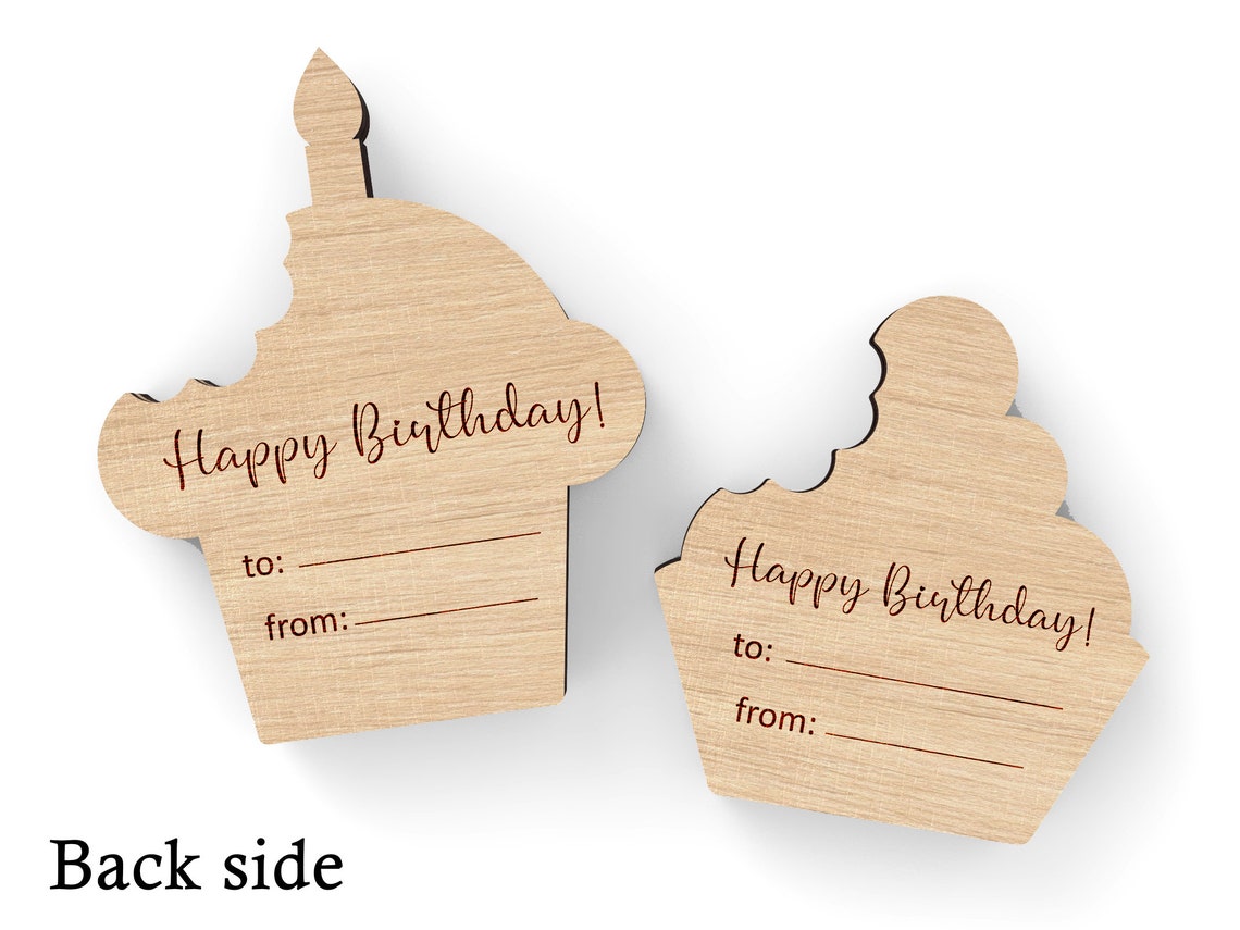 Birthday Cake & Cupcake Gift Card Holder Bundle Svg - Etsy