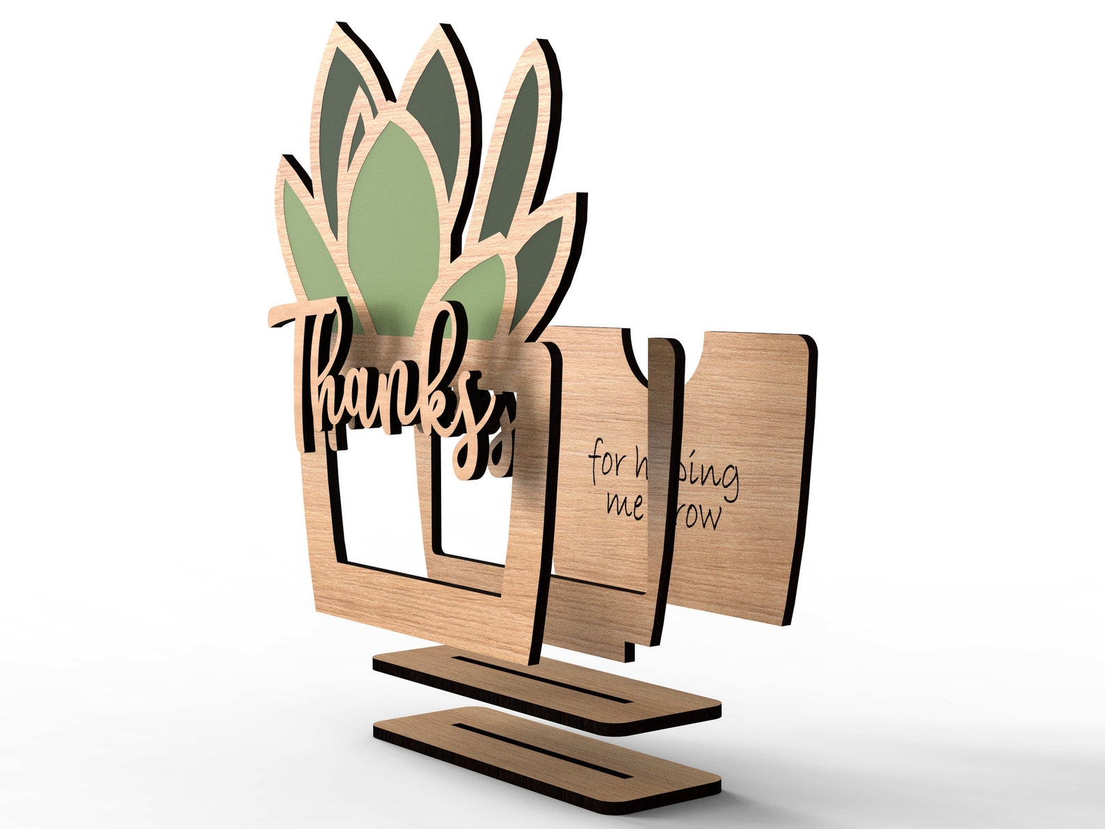 Succulent Teacher Appreciation Gift Card Holder Thank You for Helping ...