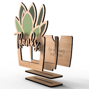 Succulent Teacher Appreciation Gift Card Holder | Thank You for Helping ...