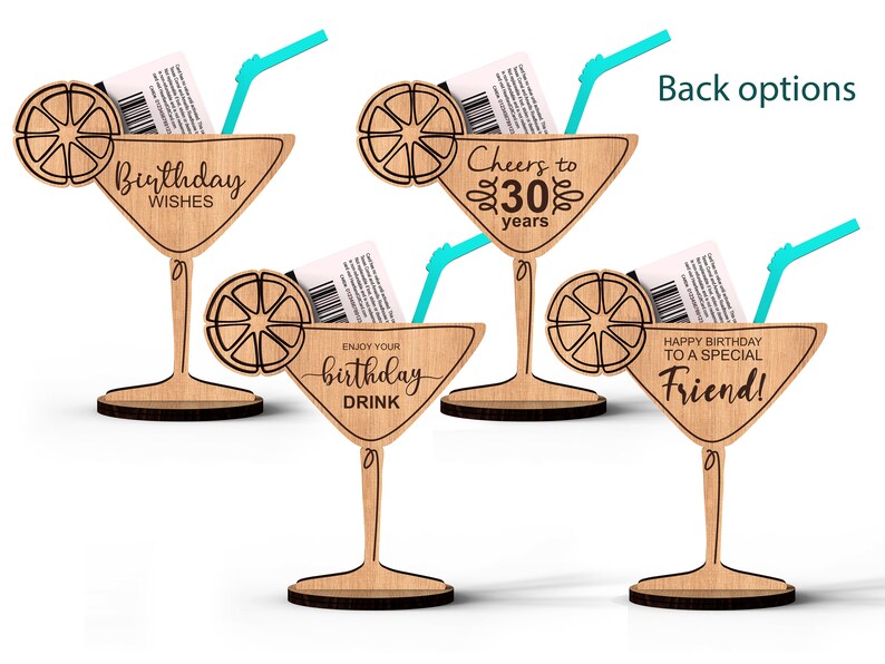 Happy Birthday Gift Card Holders Bundle of 4 Commercial - Etsy