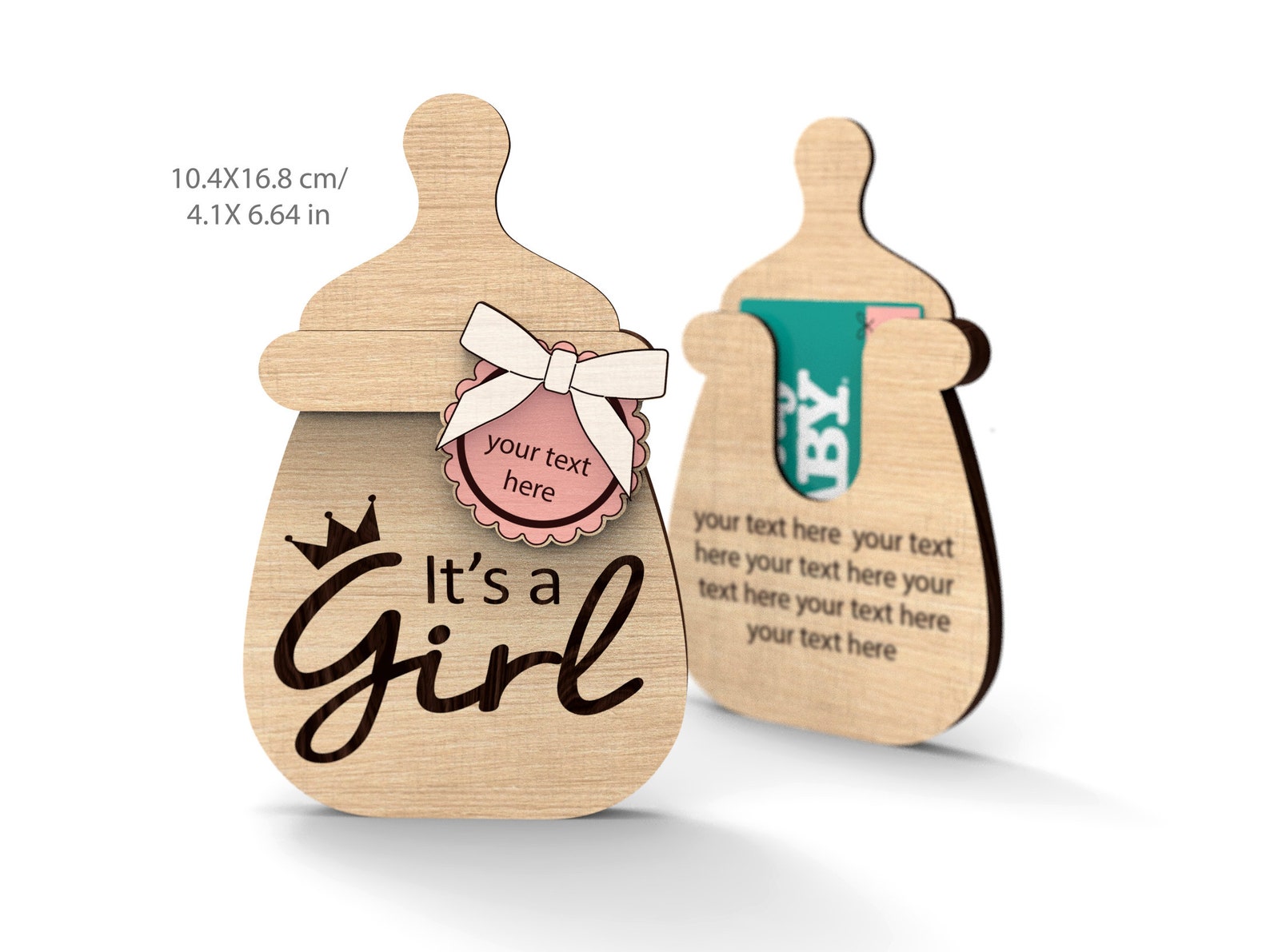 Personalized Gift Card Holders Bundle for Newborn | Cash Money Gift ...