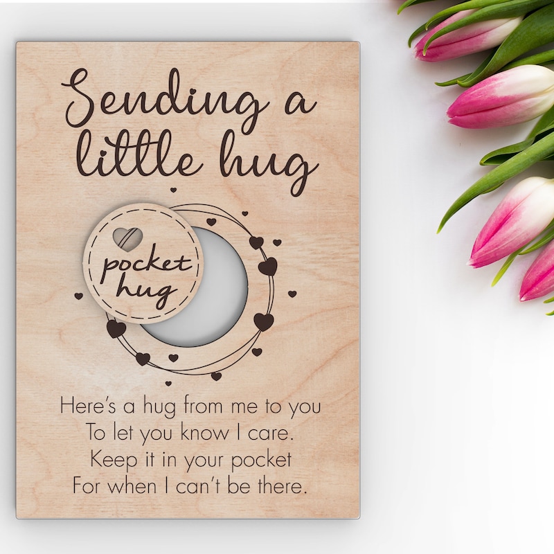 Pocket Hug Card Template - Etsy