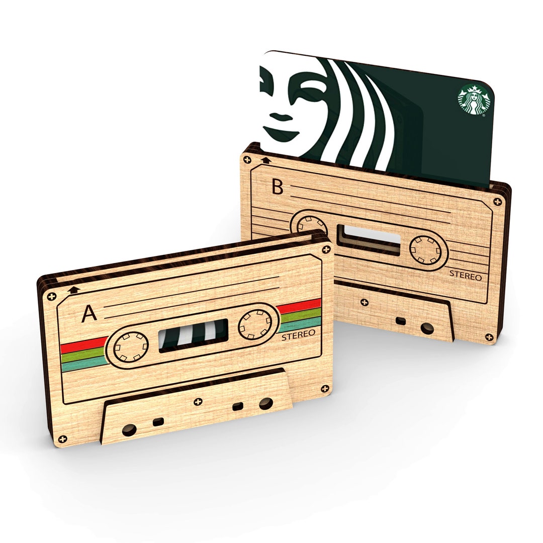 Retro Cassette Gift Card Holder: Laser Cut SVG Template - Etsy