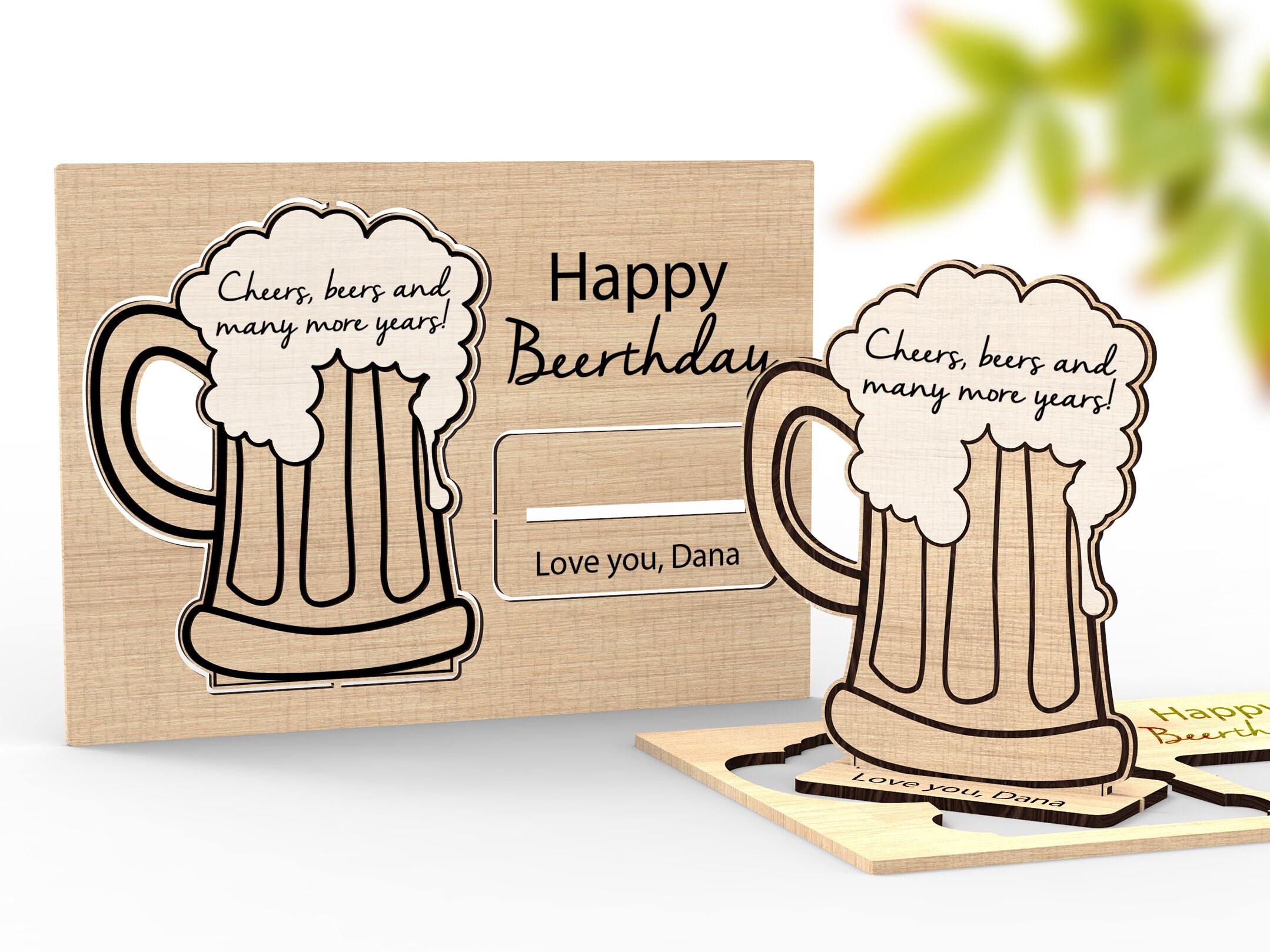 Personalized Beer Birthday Card Happy Beerthday Beer Lover - Etsy Canada