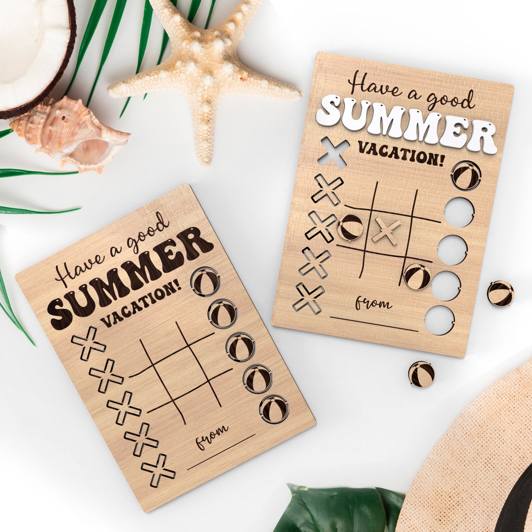 Personalized Tic Tac Toe Game | Summer Gift From Teacher to Students ...