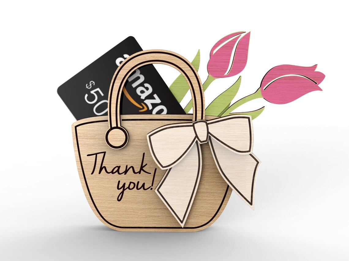 Thank You Gift Card Holder Personalized Appreciation Gift - Etsy