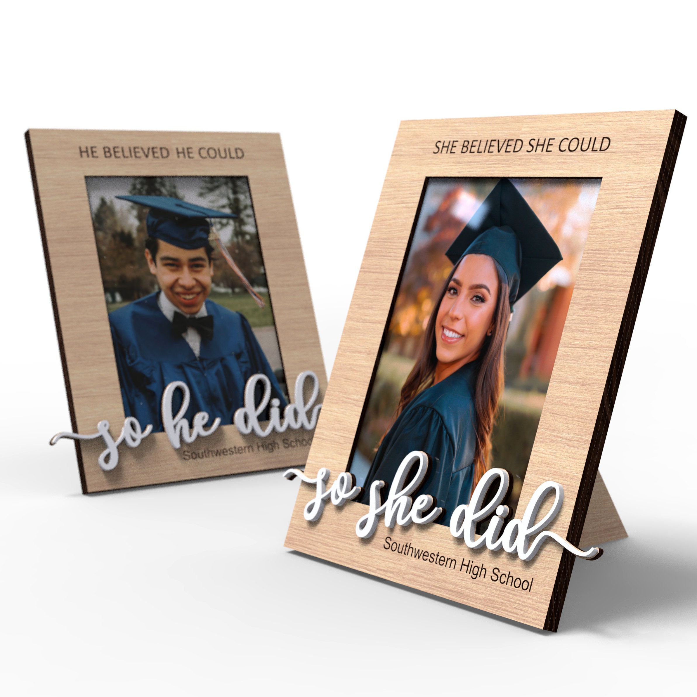 Personalized Graduation Photo Frame 5x7: Laser Cut SVG File - Etsy