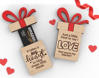 Gift Card Holder Teachers Like You Are a Gift Personalized School ...