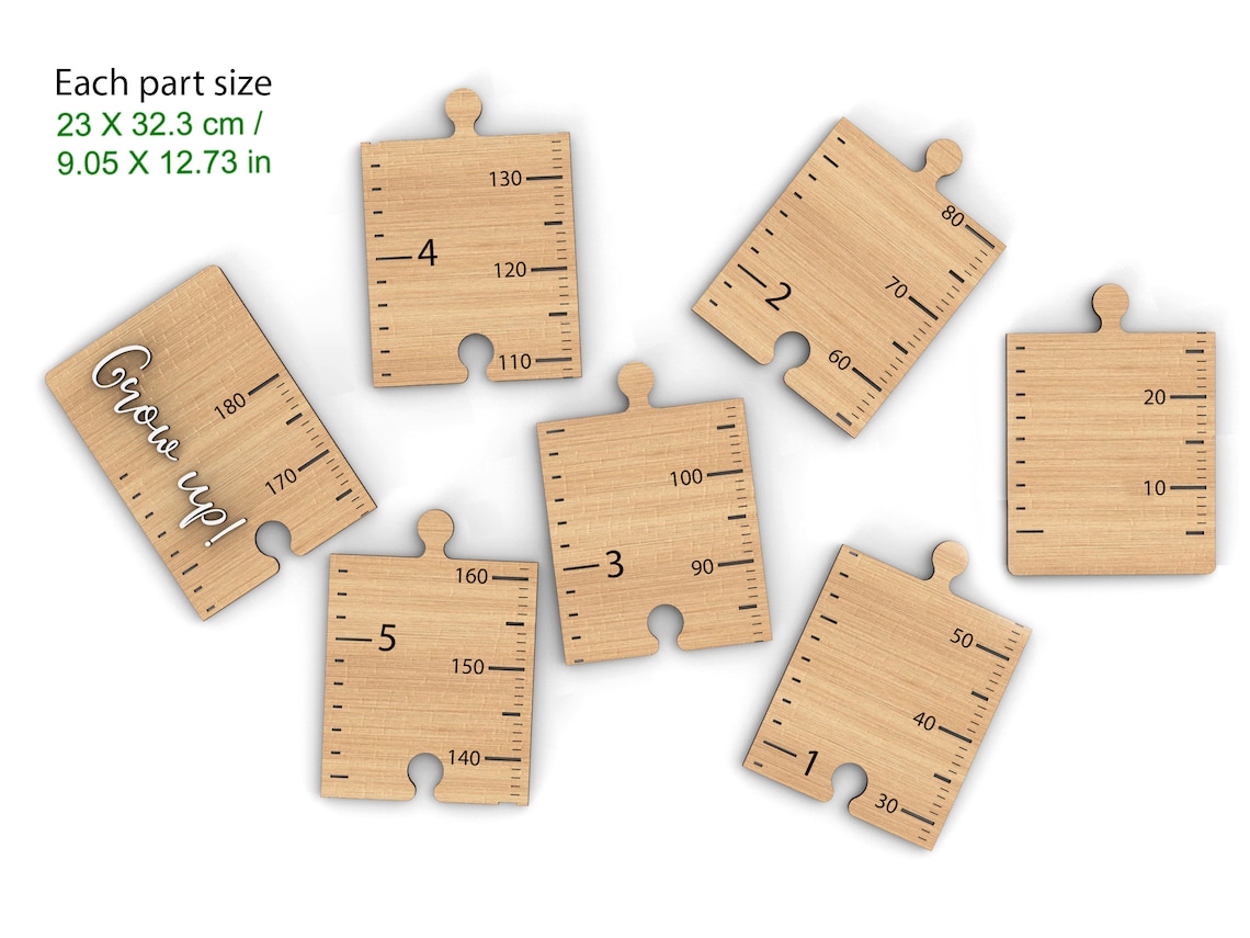 Growth Chart | Inches Metric | Baby Shower Gift | Height Chart for Kids ...
