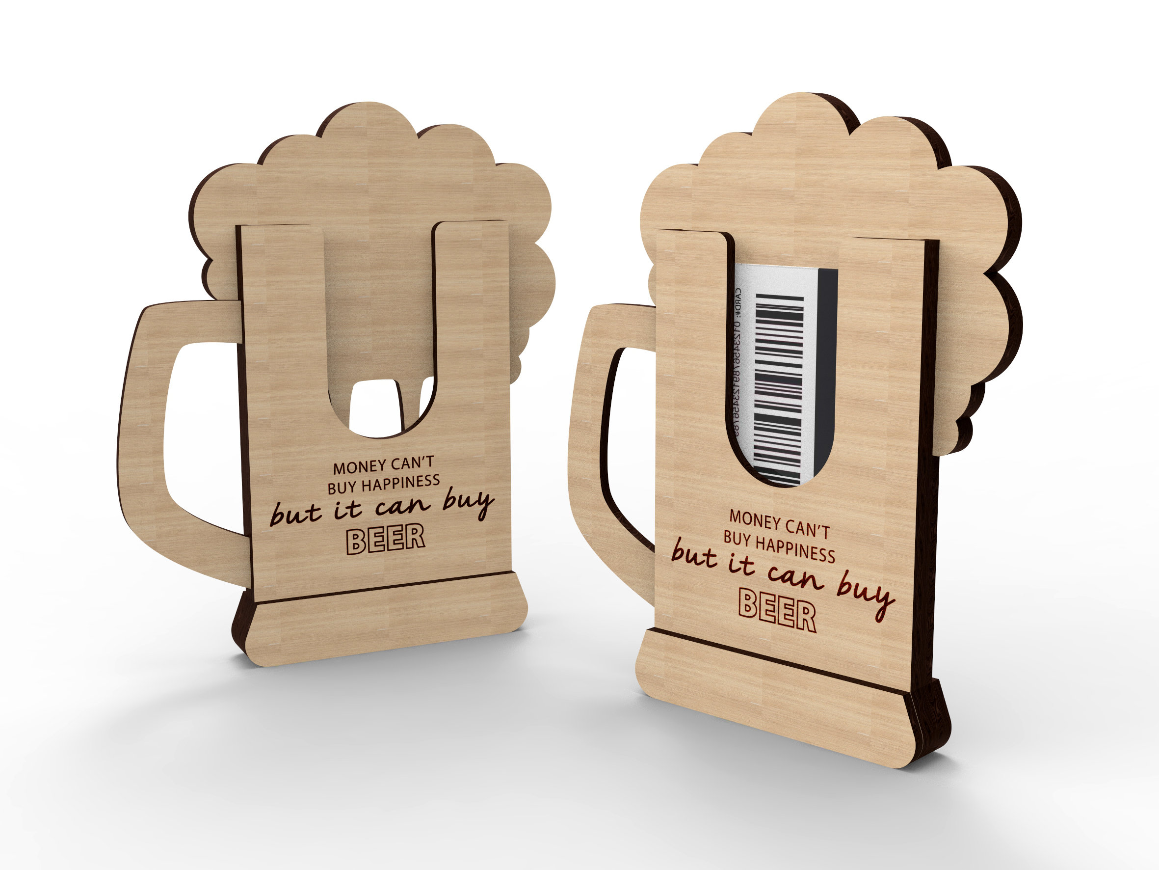 Personalized Beer Mug Gift Card Holder: Laser Cut File (SVG DXF PDF) - Etsy