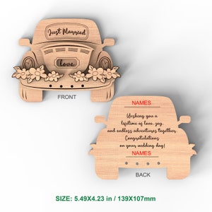 Laser Cut Files | Commercial License SVG | Cash Money Wedding Gift With ...