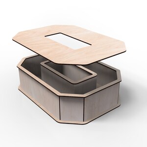 Number Zero 0 Gift Box - Dxf, Svg, Pdf and Ai File Ready for Cut ...